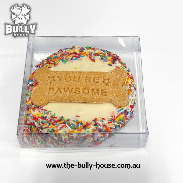 You're Pawsome Cookie Cake - for Dogs & Puppies – THE BULLY HOUSE