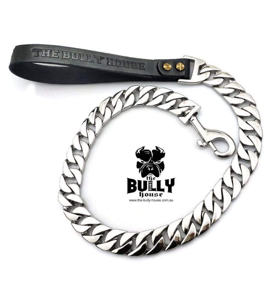 The Bully House "MONSTER LEASH Collection" SILVER -- 32mm Wide (Free P ...